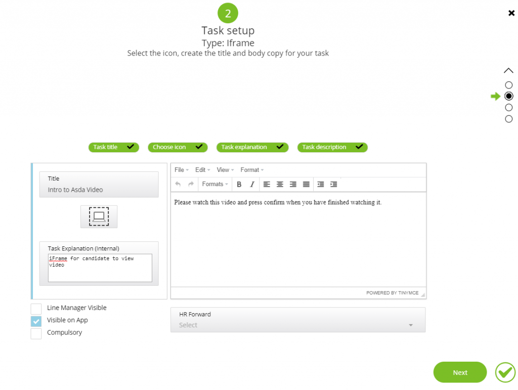 Task – iFrame | DayOne Documentation