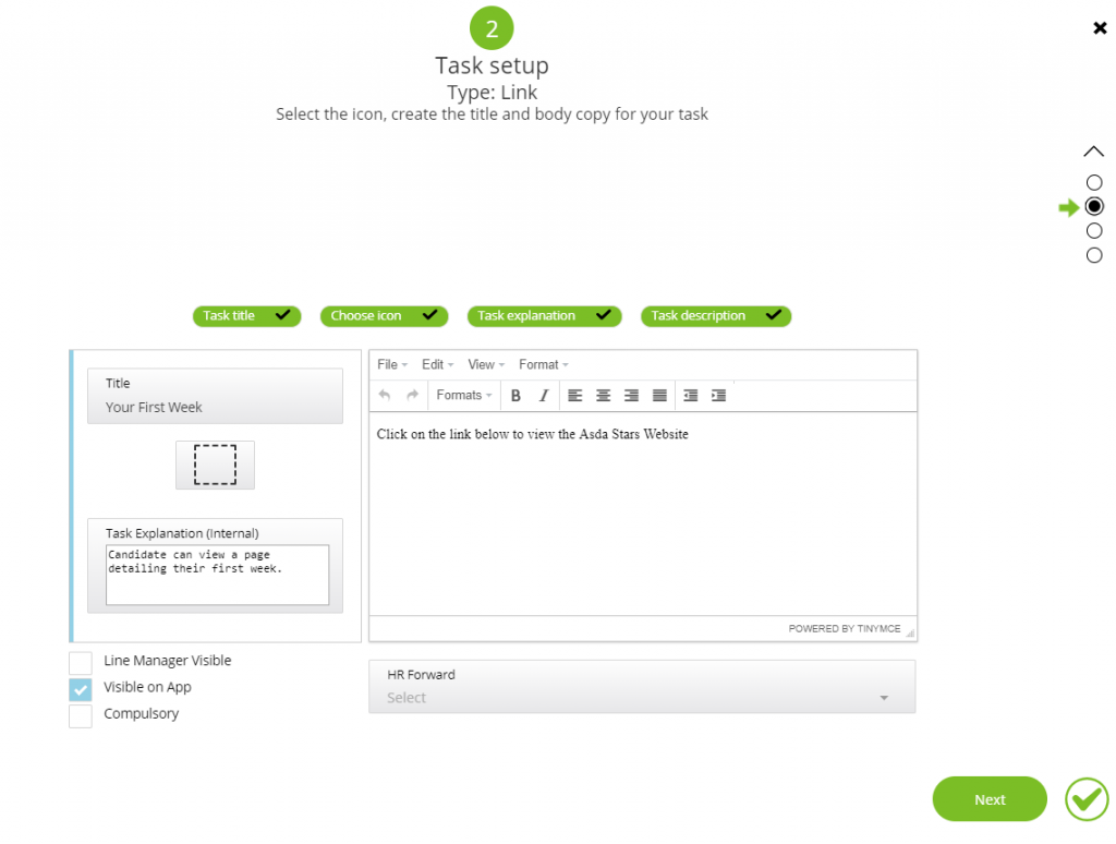 Task – Link | DayOne Documentation